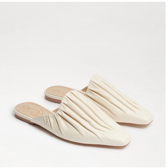 Sam Edelman | Shoes | Sam Edelman Ivory Leather Mule Sandals | Poshmark